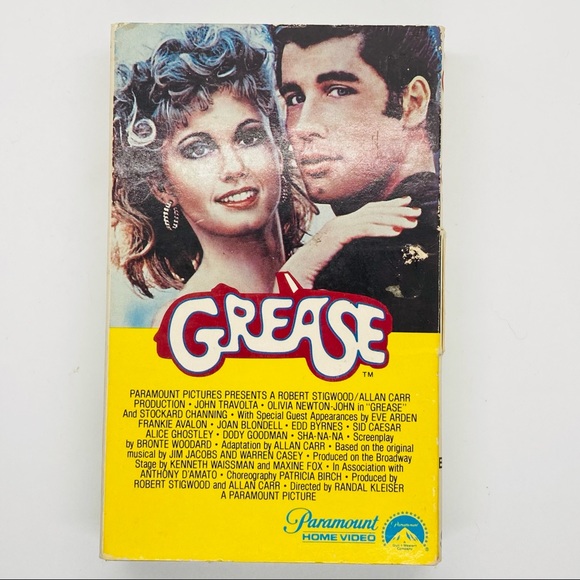 paramount | Media | Vintage 979 Grease Beta Max Movie Olivia Newton ...